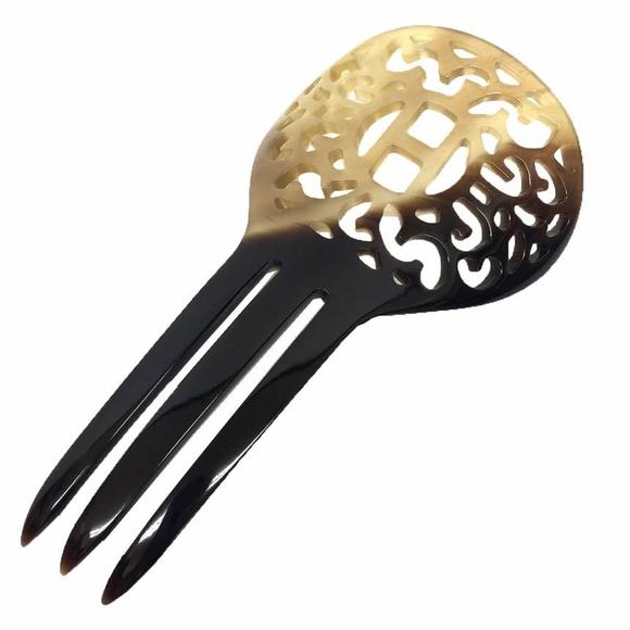 Hermes | Accessories | Hermes Rocaille Buffalo Horn Hairpin Hair Pick ...
